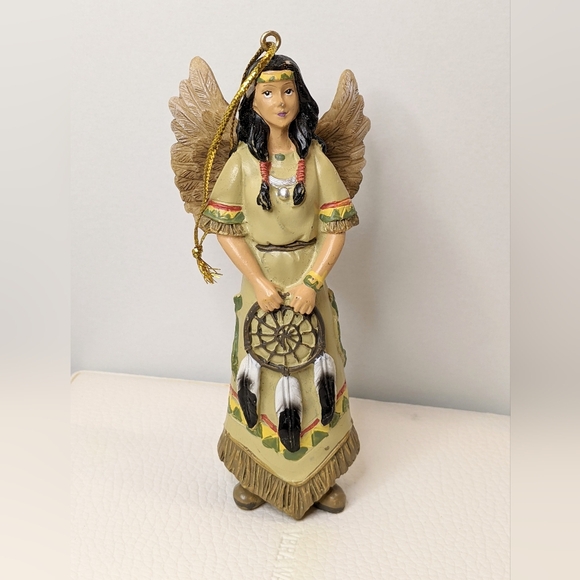 Holiday | Native American Indian Pocahontas Sacagawea Angel Ornament ...